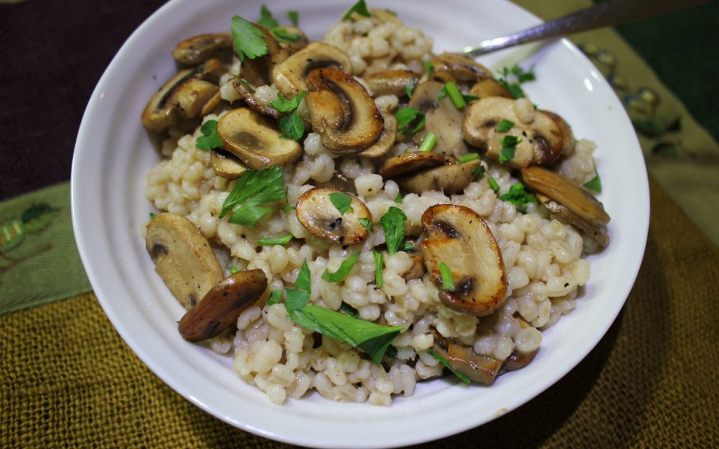 Mushroom Barley Risotto