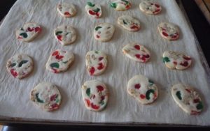 Cherry Walnut Shortbread Cookies
