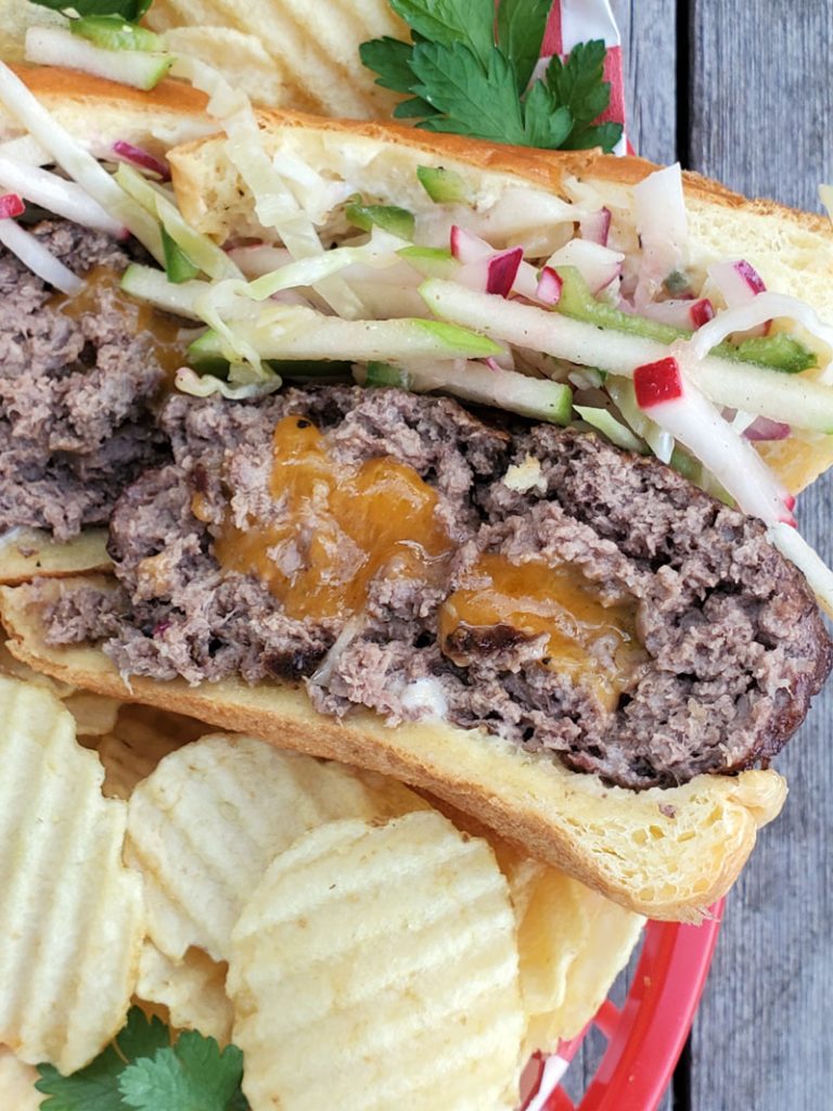 Cheese Stuffed Burger