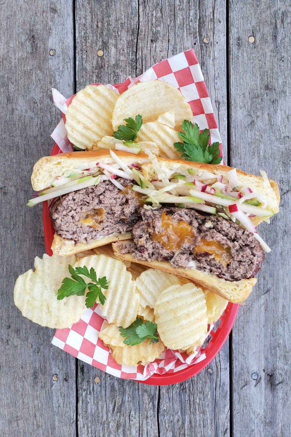 Cheese Stuffed Burger