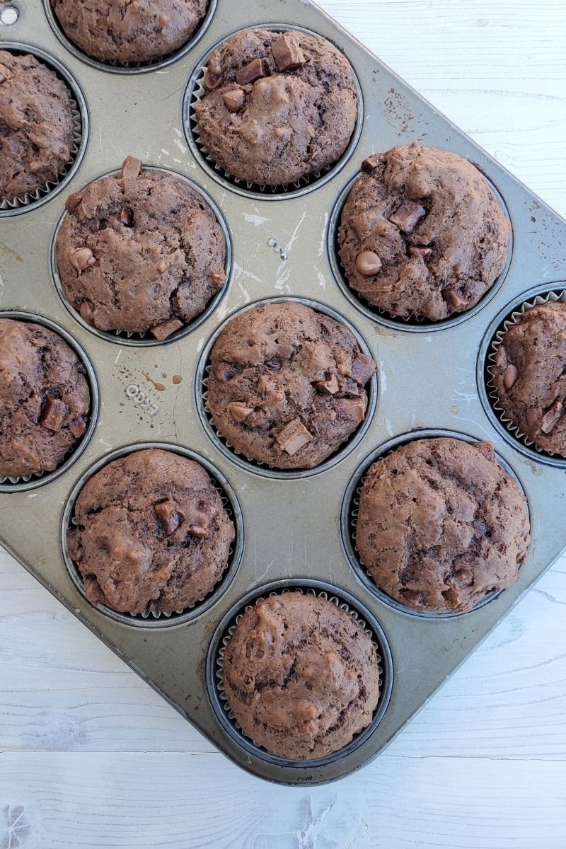 Double Chocolate Muffins - | Bakersbeans (Wanda Baker)