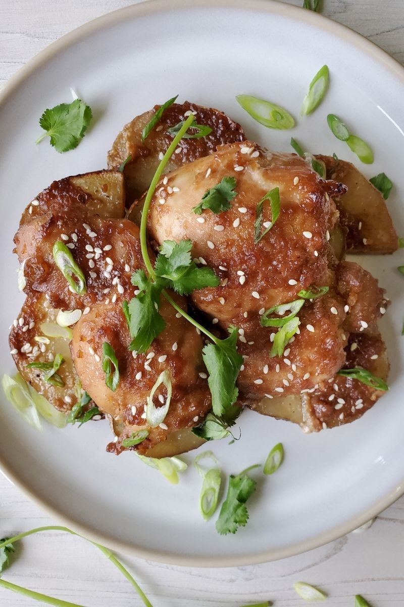 Miso Roasted Chicken Thighs - | Bakersbeans (Wanda Baker)