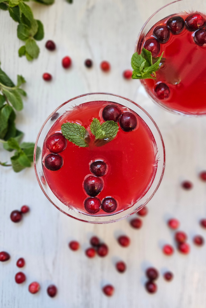 Lime Cranberry Spritz Mocktail - | Bakersbeans (Wanda Baker)
